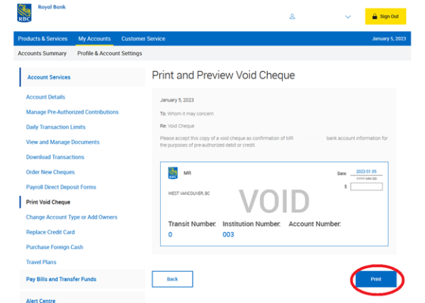 Download a void cheque – Hoovest Financial